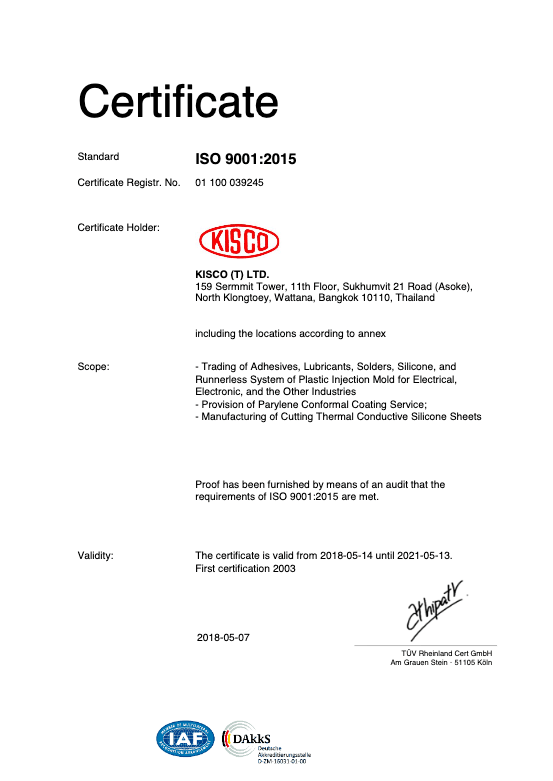 AS/ISO Certifications | Specialty Coating Systems