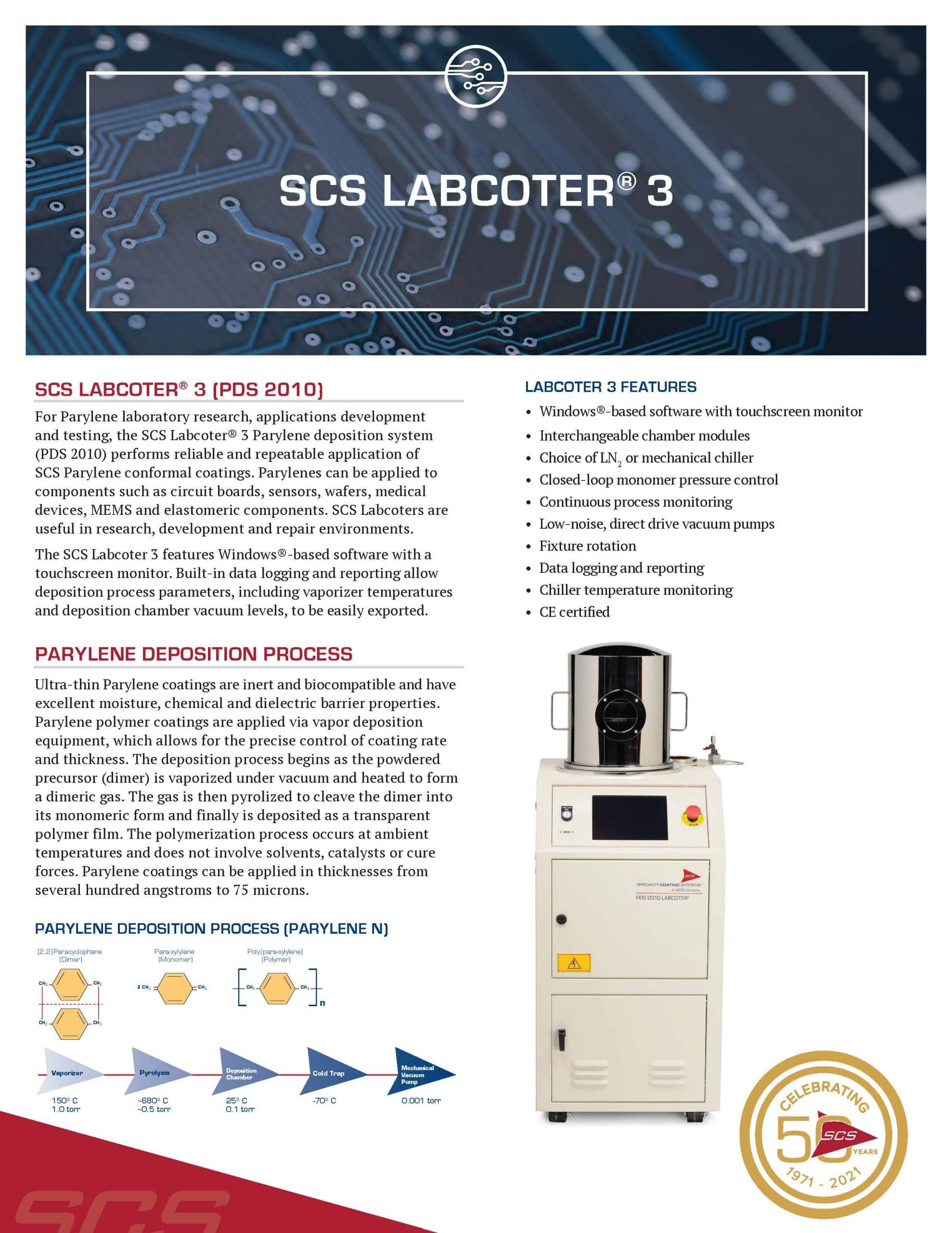 Labcoter® Parylene Deposition | Specialty Coating Systems